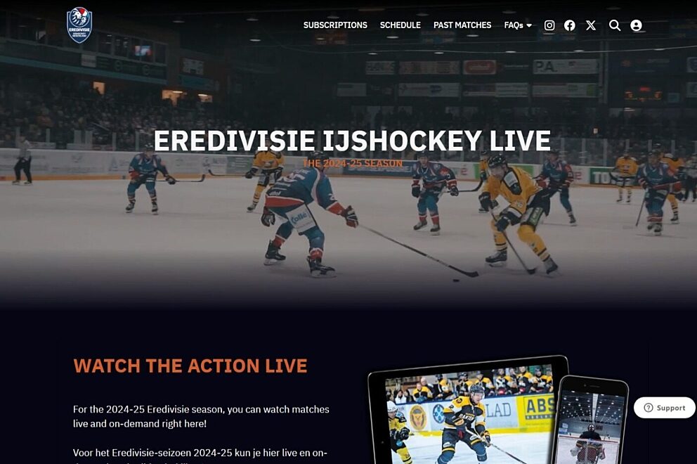 Livestreams ijshockey 🏒 IJshockey Nederland